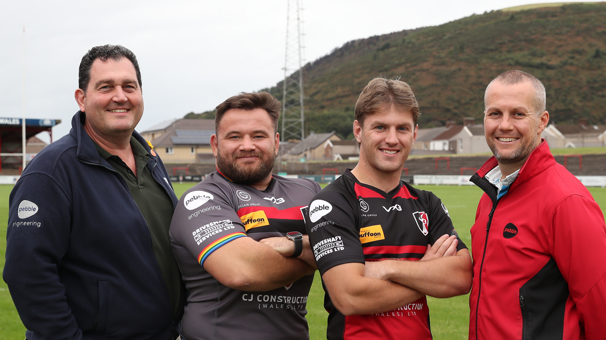 Pebble Engineering Joins Aberavon Rugby Club as Sponsor for 2025/26 Season